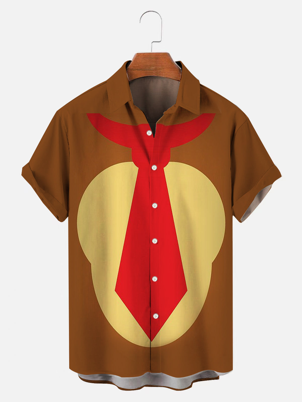 80s Game Cartoon Men's Fun Print Short Sleeve Shirt – Hallyy